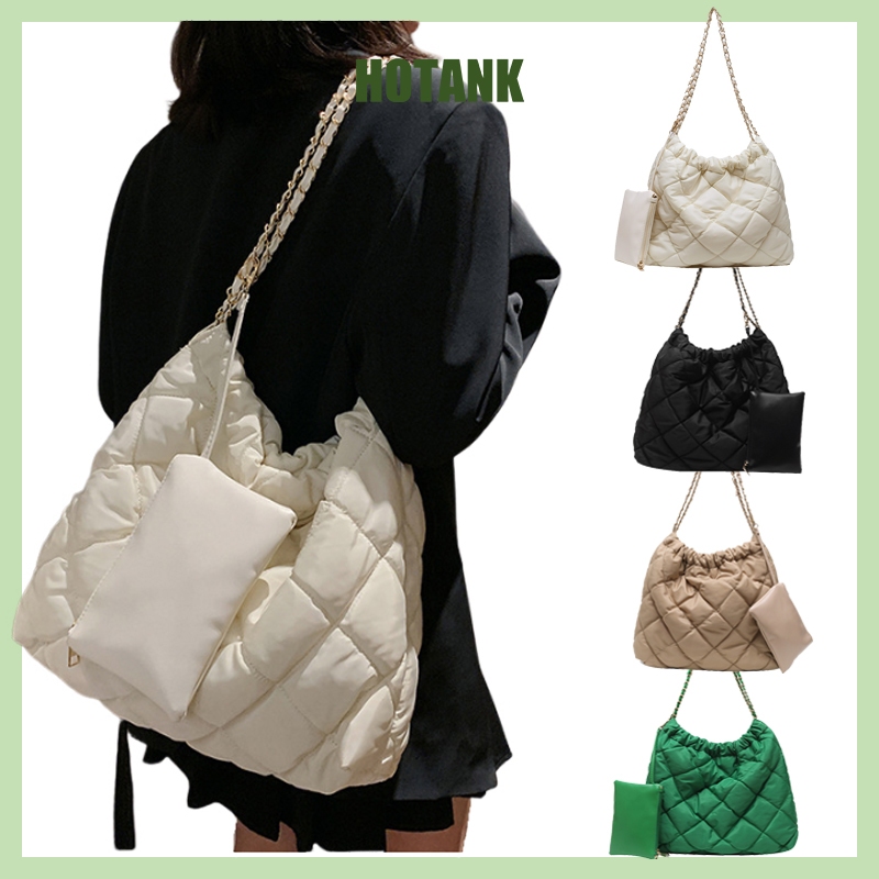 Jual Tas Bahu Rantai Baru Tas Jinjing Komuter Kulit Lembut Tas Wanita ...