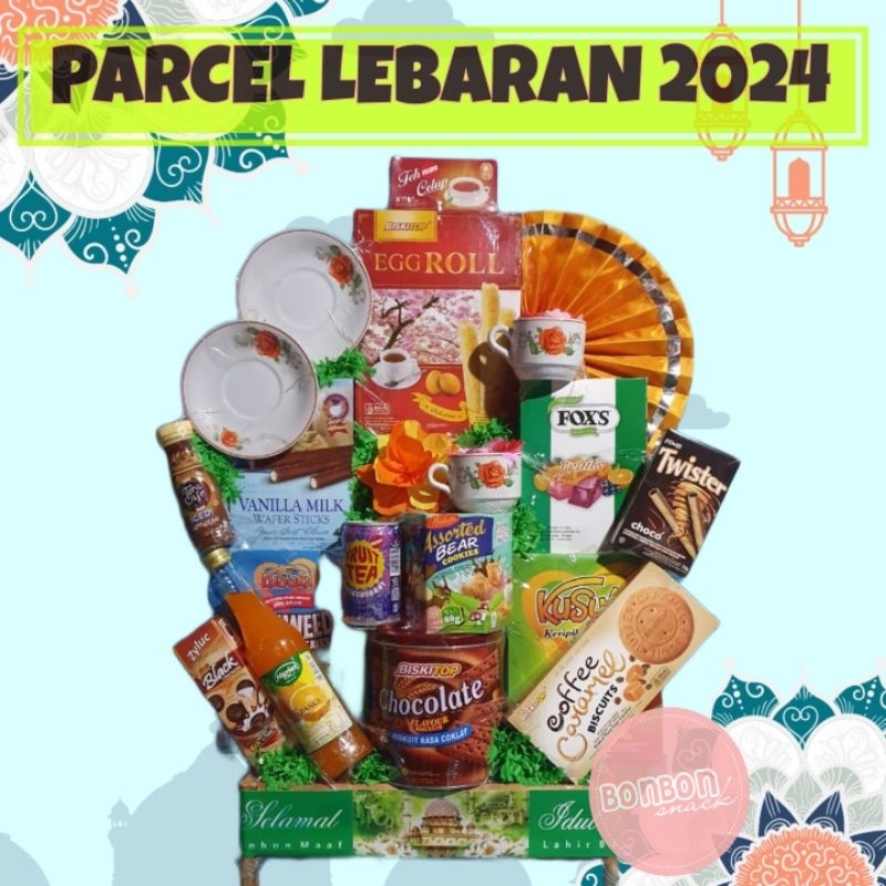 Jual READY parcel lebaran keramik gelas bandung dan makanan (GOJEK ...