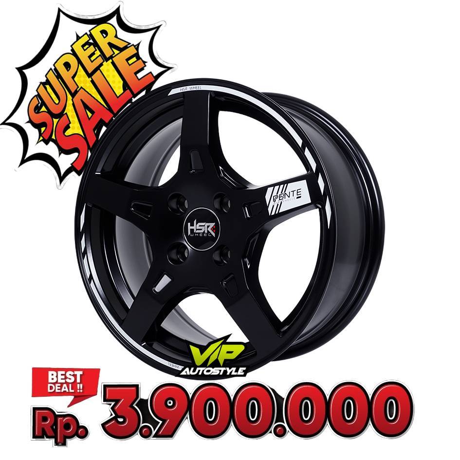 Jual VELG MOBIL BRIO AGYA YARIS JAZZ VIOS IGNIS R15 RING 15 HSR PENTE PALANG 5 PCS 4X100 FREE ...