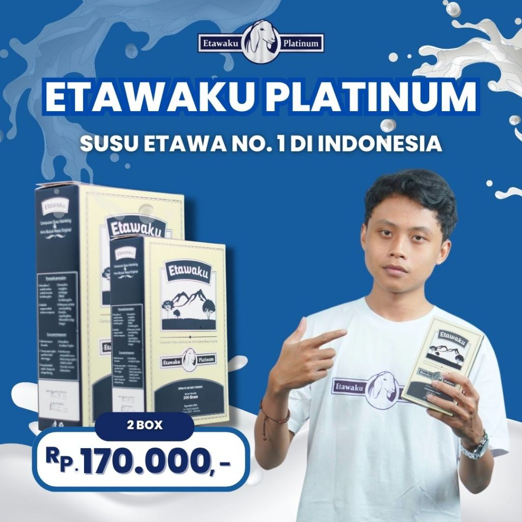 Jual Etawaku Platinum Susu Etawa Original No.1 di Indonesia Paket 2 Box ...