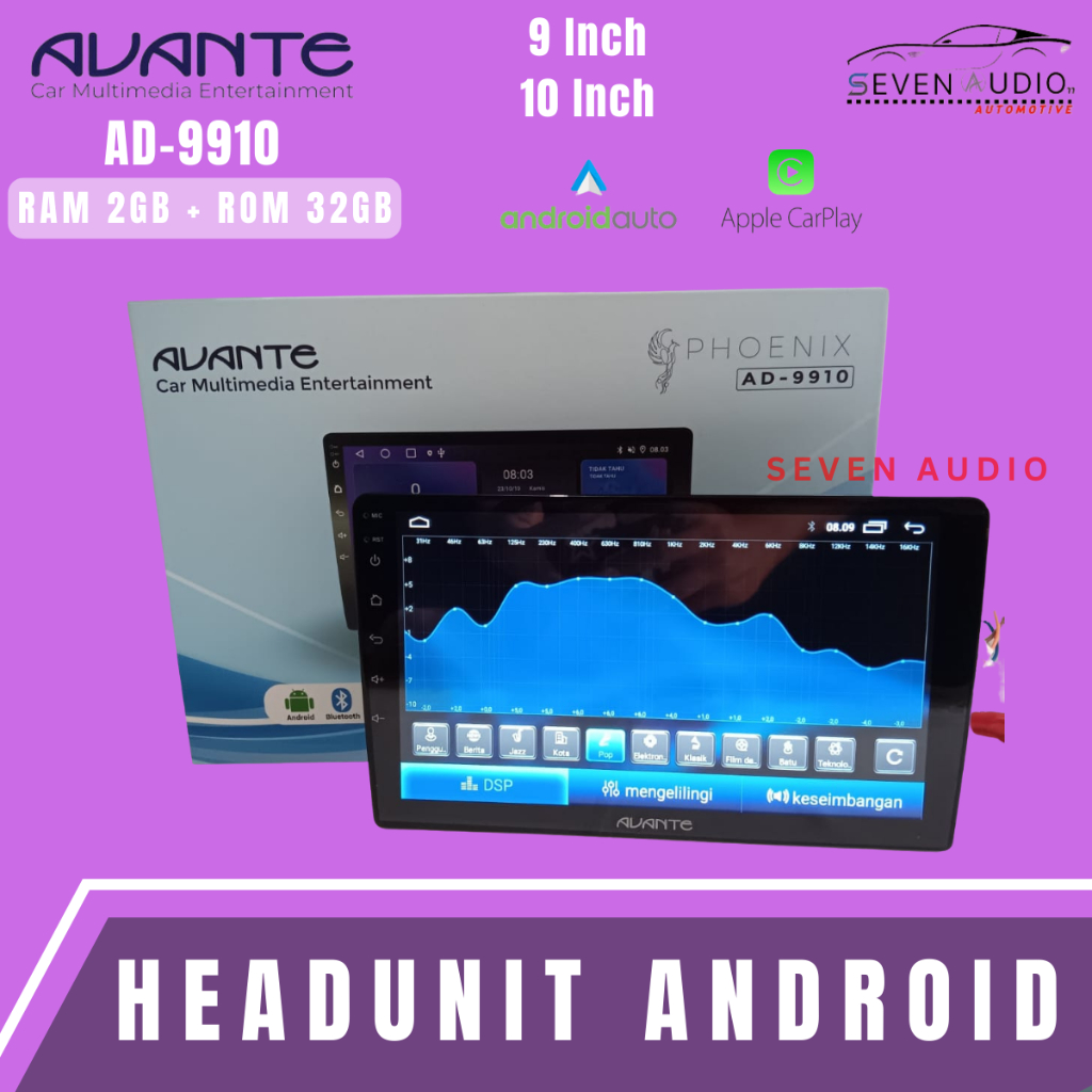 Jual Head Unit Android Avante AD-9910 Pheonix 9 Inch Ram 2GB + Rom 32GB ...