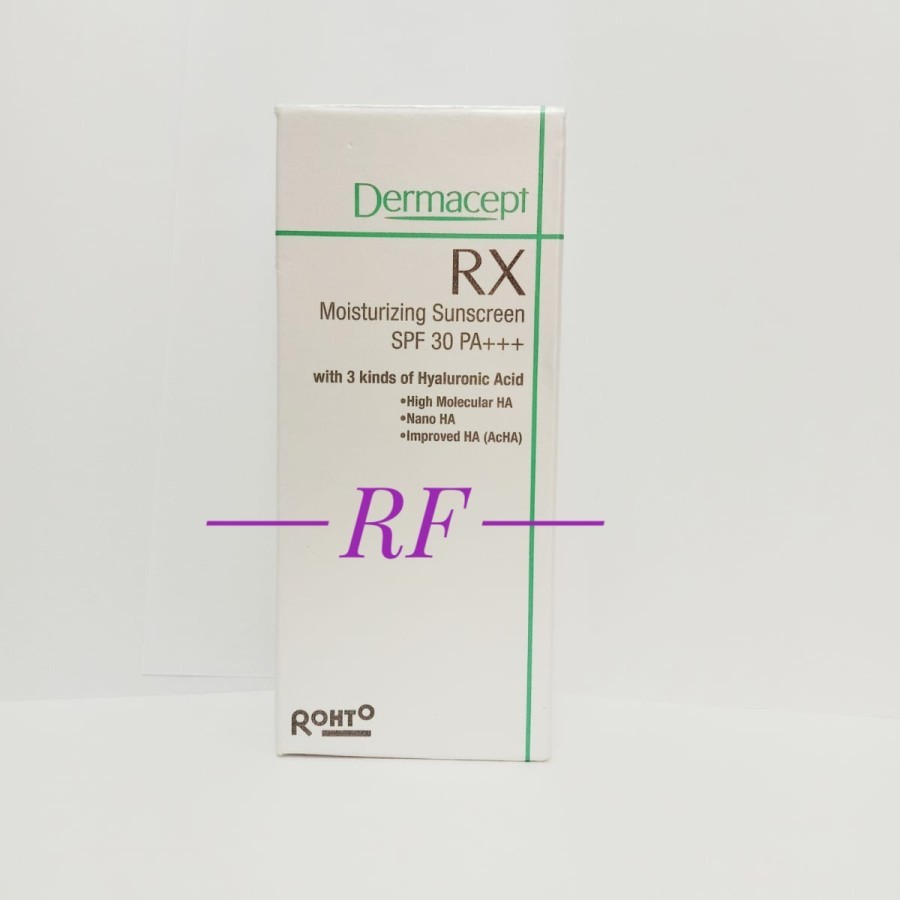 Jual Dermacept RX Moisturizing Sunscreen SPF 30 PA/W 3 Types HA (Rohto ...