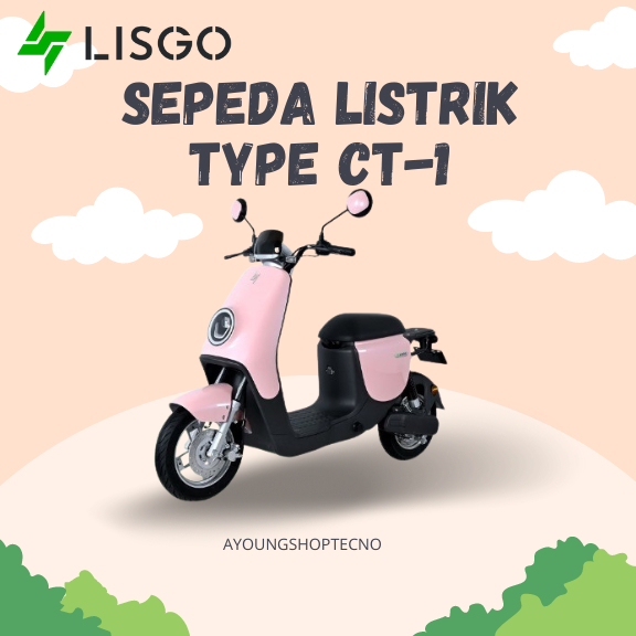 Jual Lisgo Sepeda Listrik Type CT-1 800Watt 48V20AH-Waterprof- Garansi ...