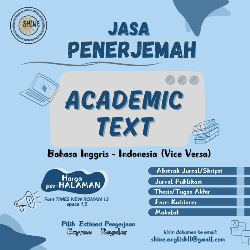 Jual JASA TRANSLATE/PENERJEMAH BAHASA INGGRIS | Shopee Indonesia