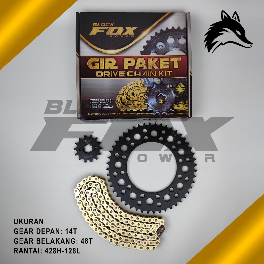 Jual GEAR GIR SET PAKET R15 NEW V3 V4 VIXION R XSR 155 14T 48T 428H128L | Shopee Indonesia