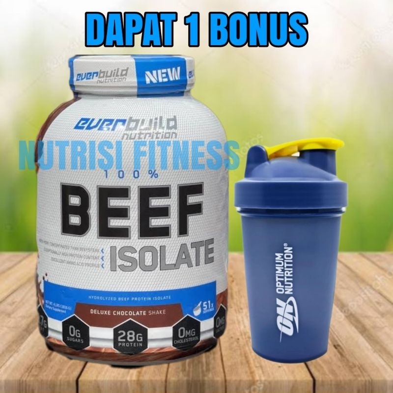Jual EVERBUILD BEEF ISOLATE 4 LBS HYDROLYZED BEEF PROTEIN ISOLATE ...