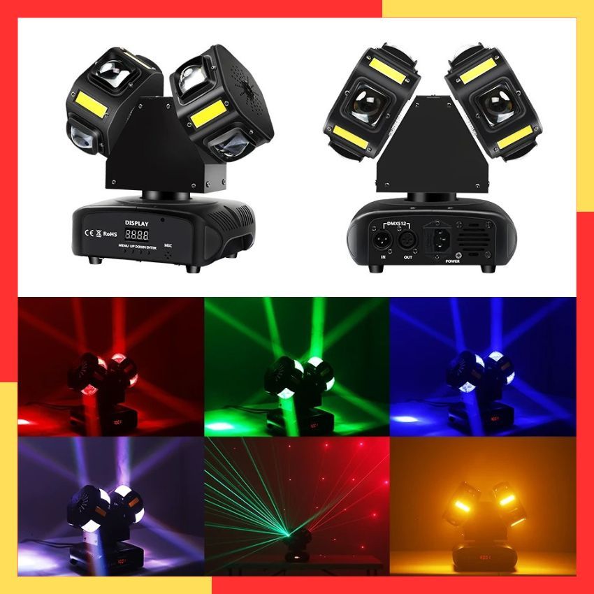 Jual Lampu Disco Moving Head Panggung Sorot LED Beam Strobo Laser RGB ...