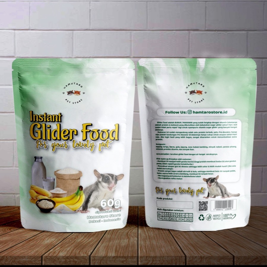 Jual GLIDER FOOD Makanan utama harian sugar glider instant | Shopee ...