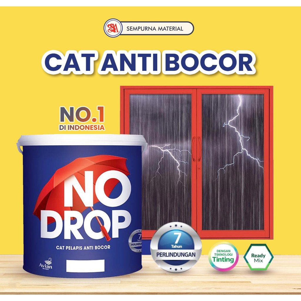 Jual Cat No Drop Ready Mix 1 Kg ( Sertakan Kode Warna Ketika Cek Out ...