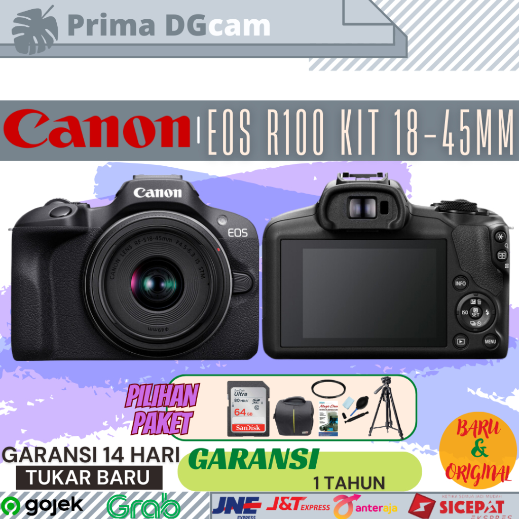 Jual Canon EOS R100 Kit 18-45mm | Shopee Indonesia