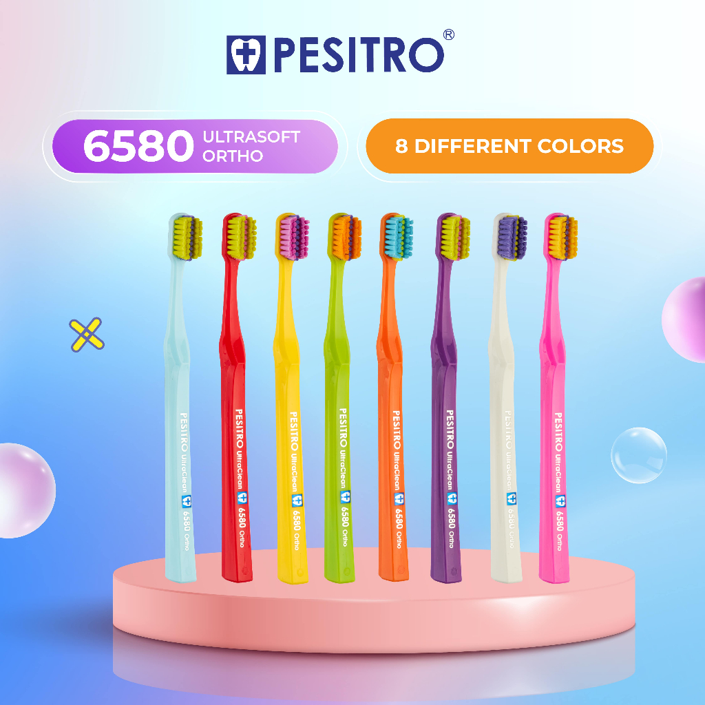 Jual Pesitro 6580 UltraSoft Ortho / Sikat Gigi Behel / Bulu Sikat Halus ...
