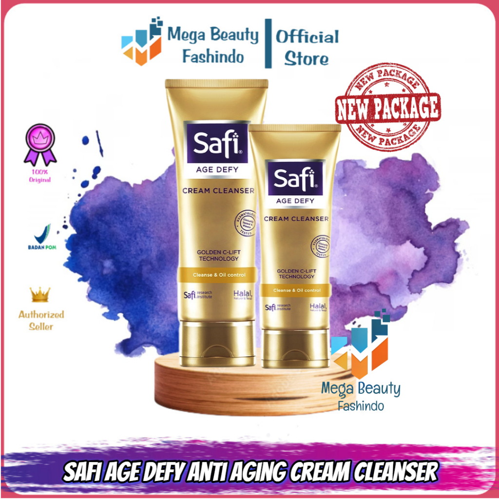 Jual Safi Age Defy Anti Aging Cream Cleanser 50gr | 100gr | Pembersih ...