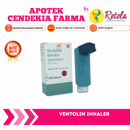 Jual VENTOLIN INHALER 100 MCG 200 DOSIS | Shopee Indonesia