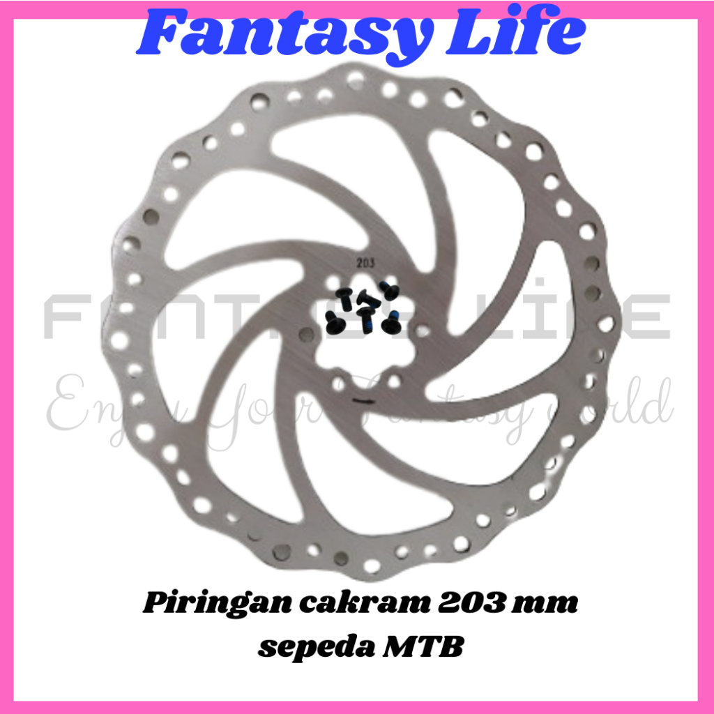 Jual Fantasy Piringan rem cakram/rotor 203 disc brake diameter 20.3 cm ...