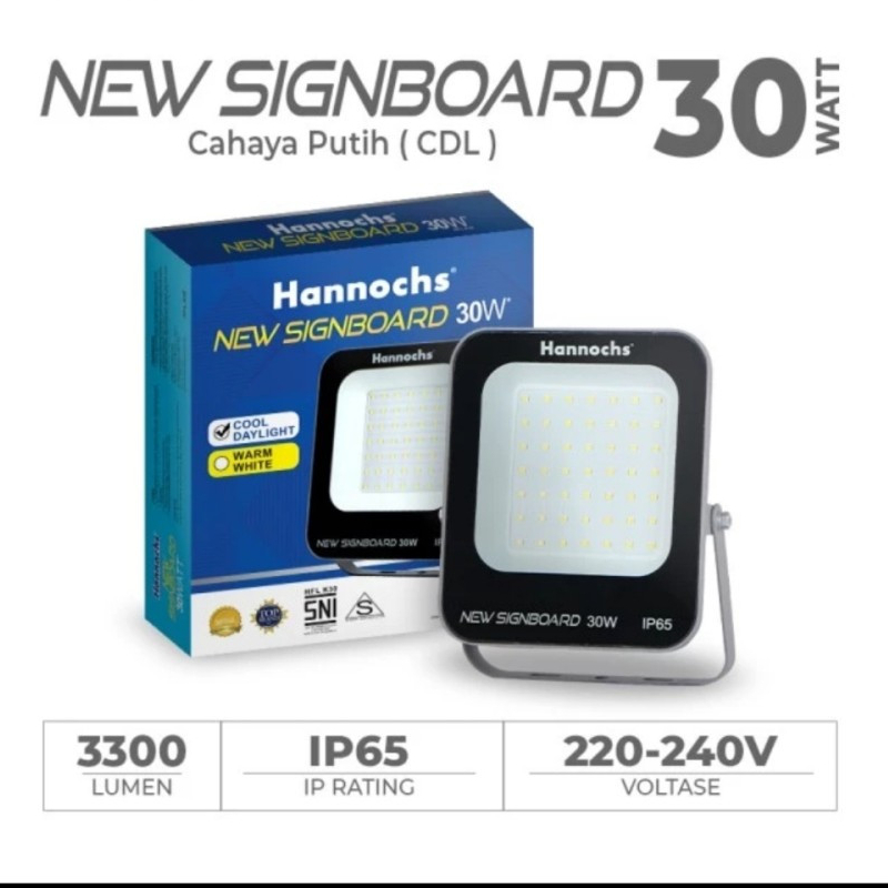 Jual Hannochs Led Floodlight New Signboard 30 Watt lampu sorot luar ...