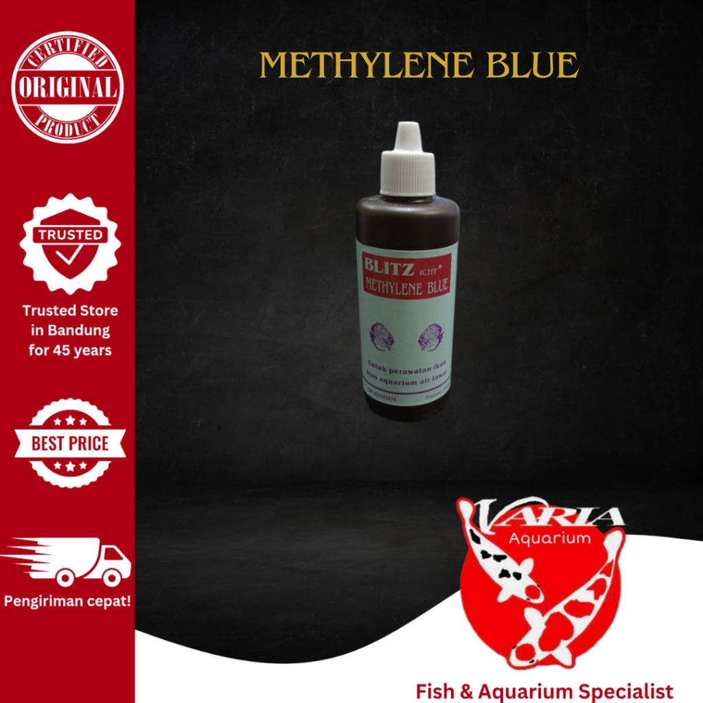 Jual Blitz Icht Methylene Blue 100ml Obat IKan Hias 100 Ml | Shopee ...