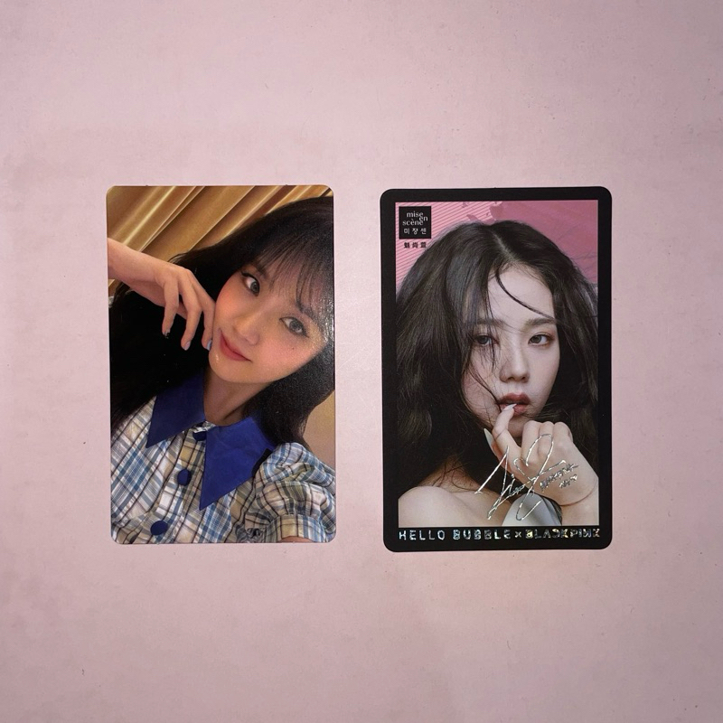 Jual WTS photocard pc JISOO WVERSE JAPAN pair JISOO HELLO BUBBLE HB | Shopee Indonesia