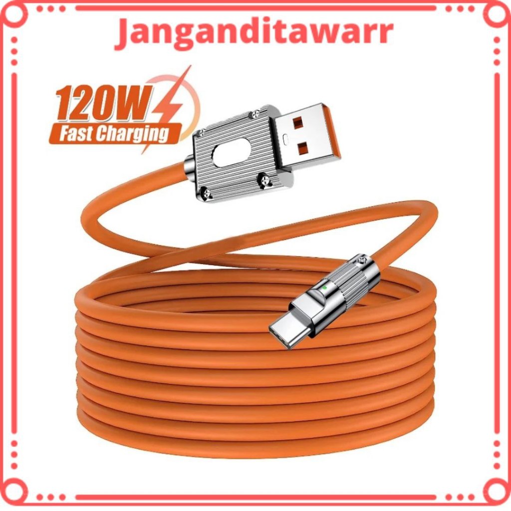 Jual Kabel Data 120W 6A Fast Charging Super Awet Bahan Tebal Micro Tipe ...
