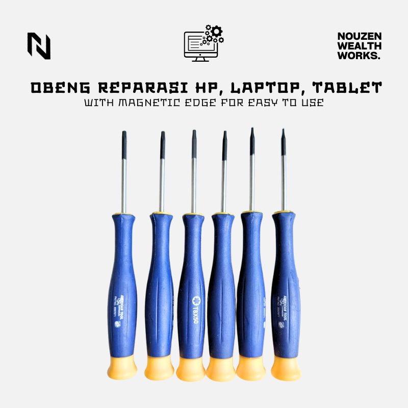 Jual American Tool Obeng Set 6 Pcs Reparasi Gadget Laptop Multifungsi Torx Screwdriver | Shopee ...