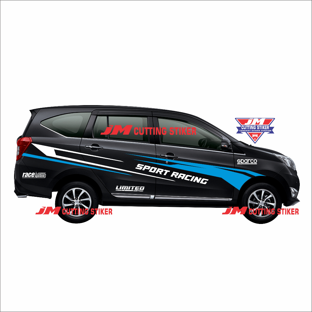 Jual Stiker mobil sigra calya cutting stiker striping sport racing ... Jual Stiker mobil sigra calya cutting stiker striping sport racing ...