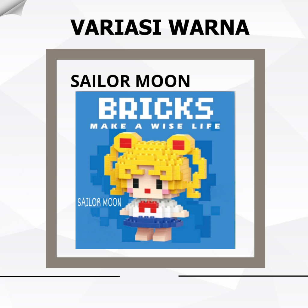 Jual Bricks Karakter Anak Permainan Blok Mainan Anak Permainan Bricks ...