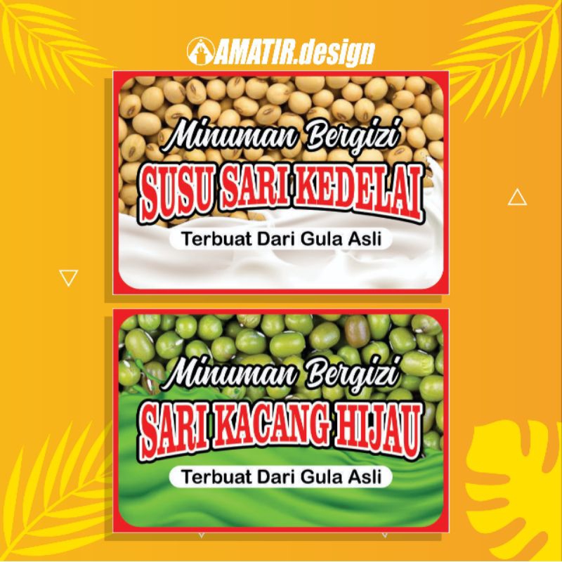 Jual STIKER SUSU SARI KEDELAI, STIKER SARI KACANG HIJAU (isi 55 stiker ...