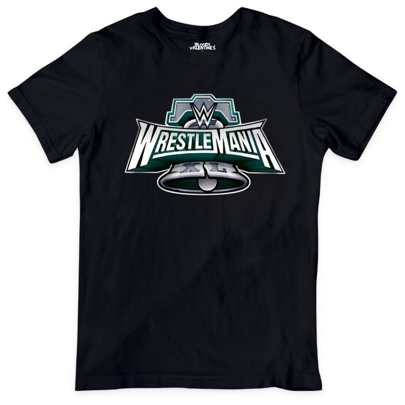 Jual WWE Wrestlemania 40 XL Logo T-Shirt / Kaos Wrestling Murah NXT TNA ...