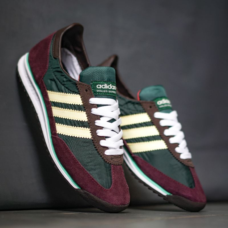 Jual Sepatu Casual Adidas SL72 Men's Walles Bonner Hemp Maroon Original ...