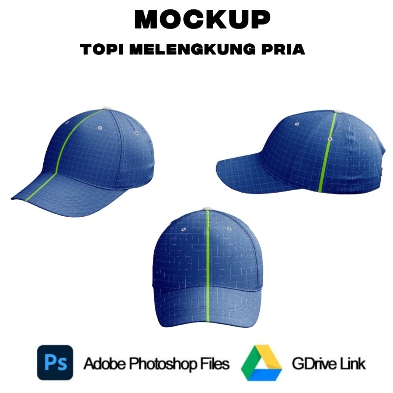 Jual Mockup Topi Melengkung Pria | Cap Curved PSD Photoshop | Shopee ...