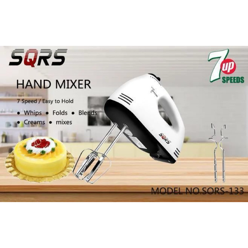 Jual Hand Mixer He 133 Mikser Tangan 7 Kecepatan Pengaduk Adonan Kue