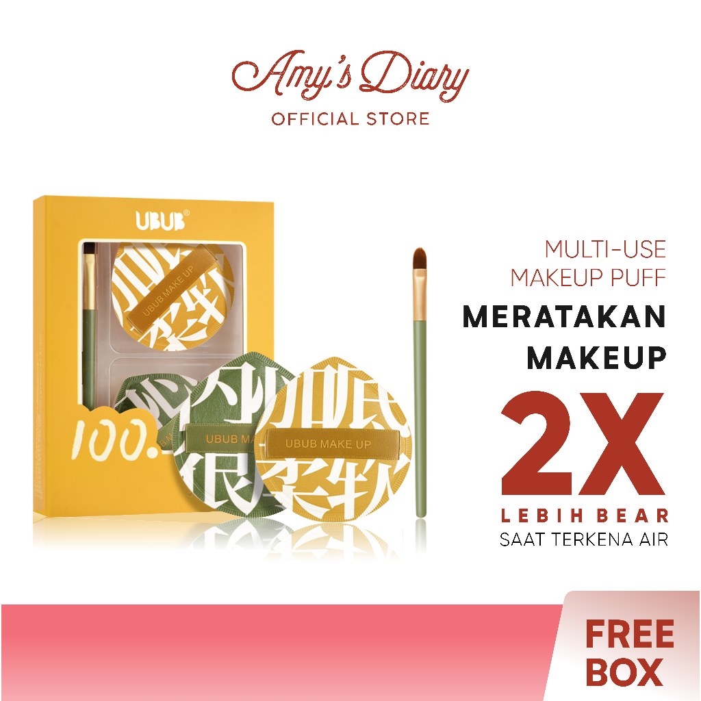 Jual AMY'S DIARY Spons Powder Puff Air Cushion Dry Wet Dual-use Makeup ...