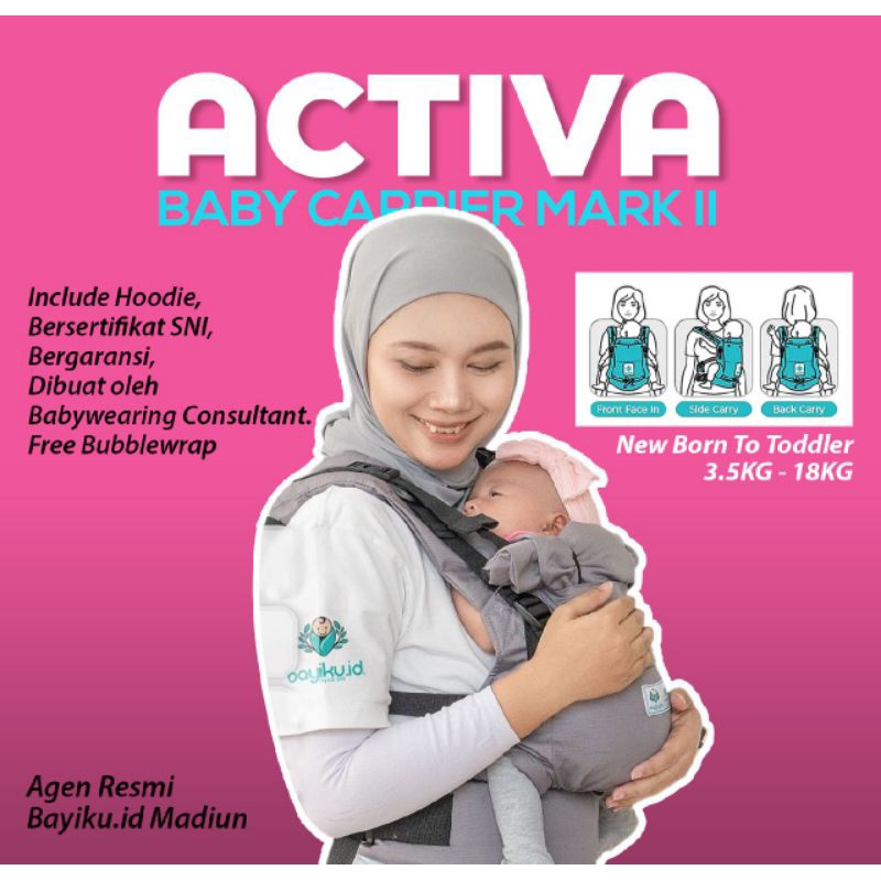 Jual (JATIM)ACTIVA BABY CARRIER MARK ll 2 GENDONGAN SSC M Shape ORIGINAL BANGGA INDONESIA ...