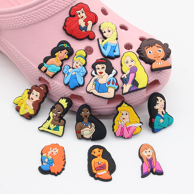 Jual Hot 1 pcs Disney Princess Charms DIY Kartun bakiak Aksesoris ...