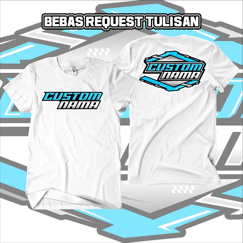 Jual Kaos Custom / Kaos Custom Logo Racing Bisa Dikasih Nama Kamu Free ...