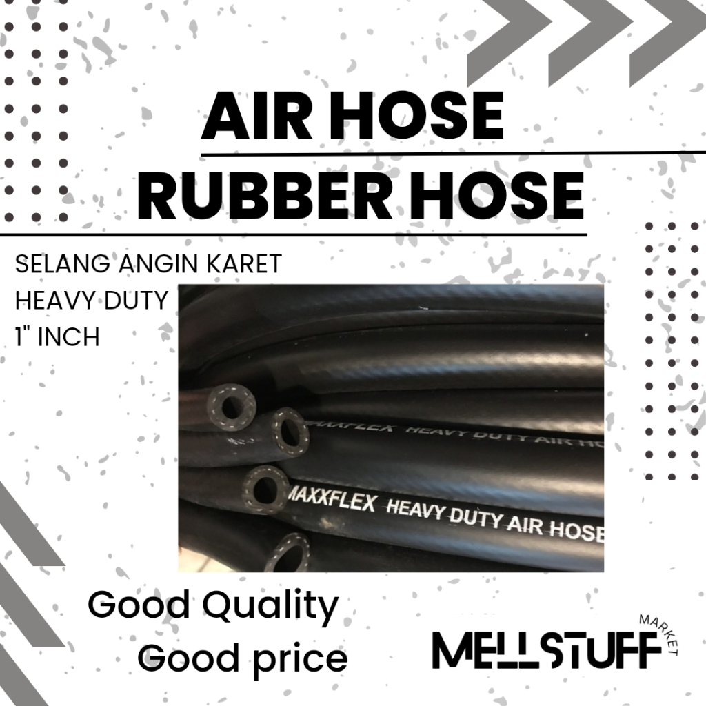 Jual Air Hose / Rubber Hose 1" Inch 20 Bar (50 Meter) Selang Angin ...
