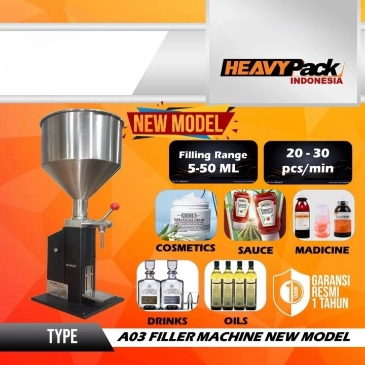 Jual Mesin Filling Pengisi Cairan/Pasta HEAVYPACK A03 Liquid/Paste Filling | Shopee Indonesia