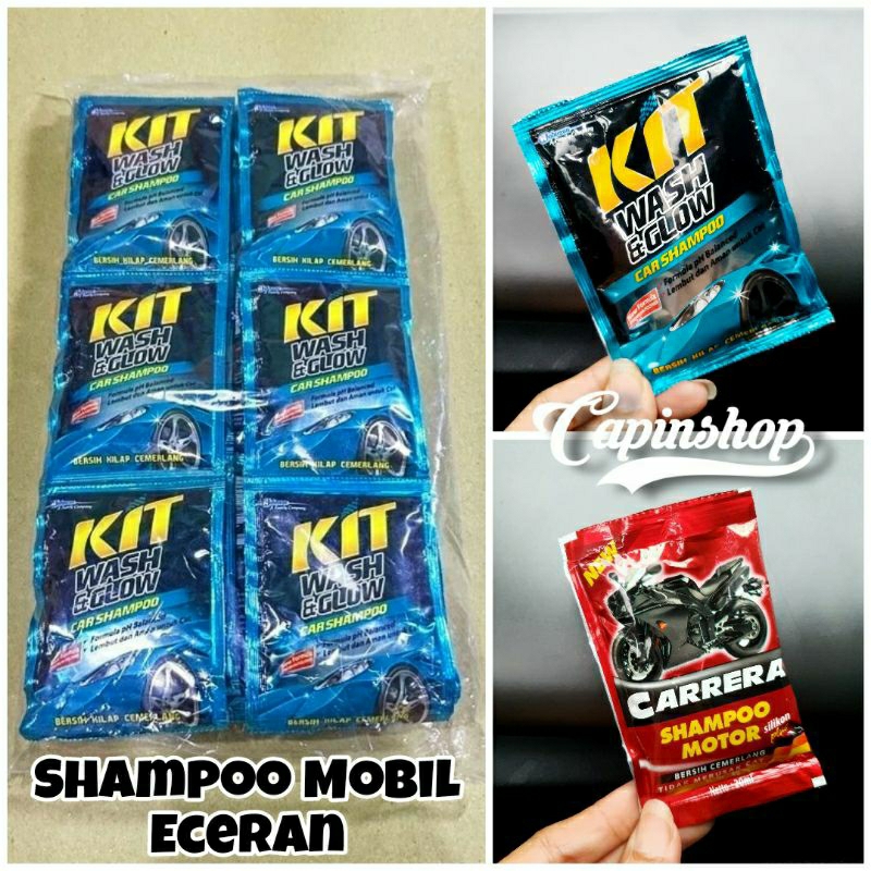 Jual SHAMPOO KIT SACHET // Sampo Sabun cuci mobil Kit wash & glow 30ml ...
