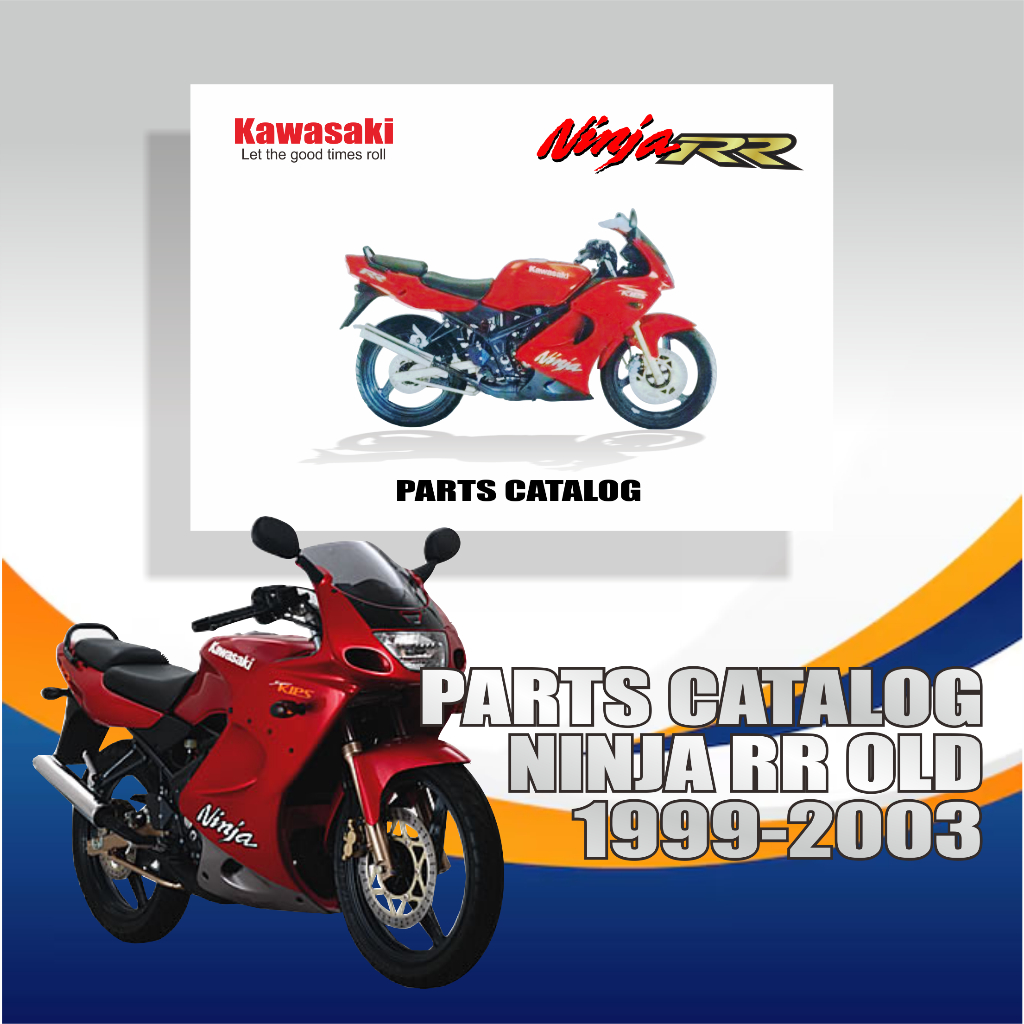 Jual parts catalogue buku part katalog Ninja RR Old KRR 150 tahun 1999 ...