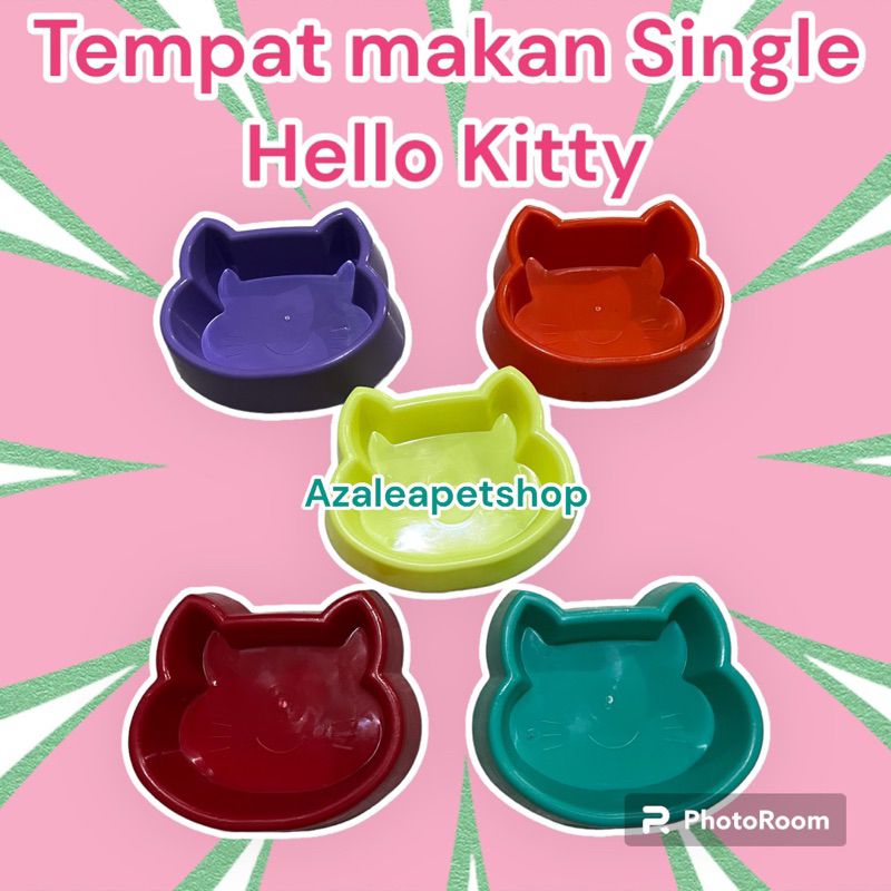 Jual Tempat makan kucing Single Hello Kitty | Shopee Indonesia