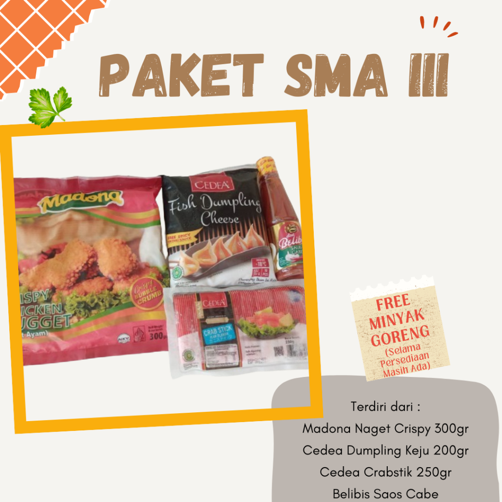 Jual Paket Frozen Food Paket Ramadhan Paket Murah SMA III (NON COD ...