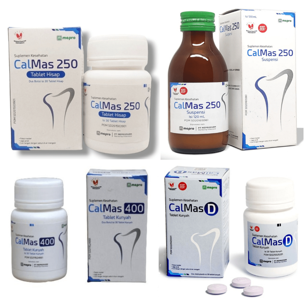 Jual Calmas 250 Sirup / Tablet - Calmas 400 Tablet - Calmas D 400 IU ...