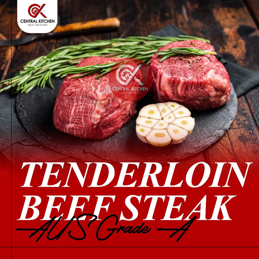 Jual Daging Sapi Impor AUS Tenderloin Beef Steak Grade A 1KG | Shopee ...