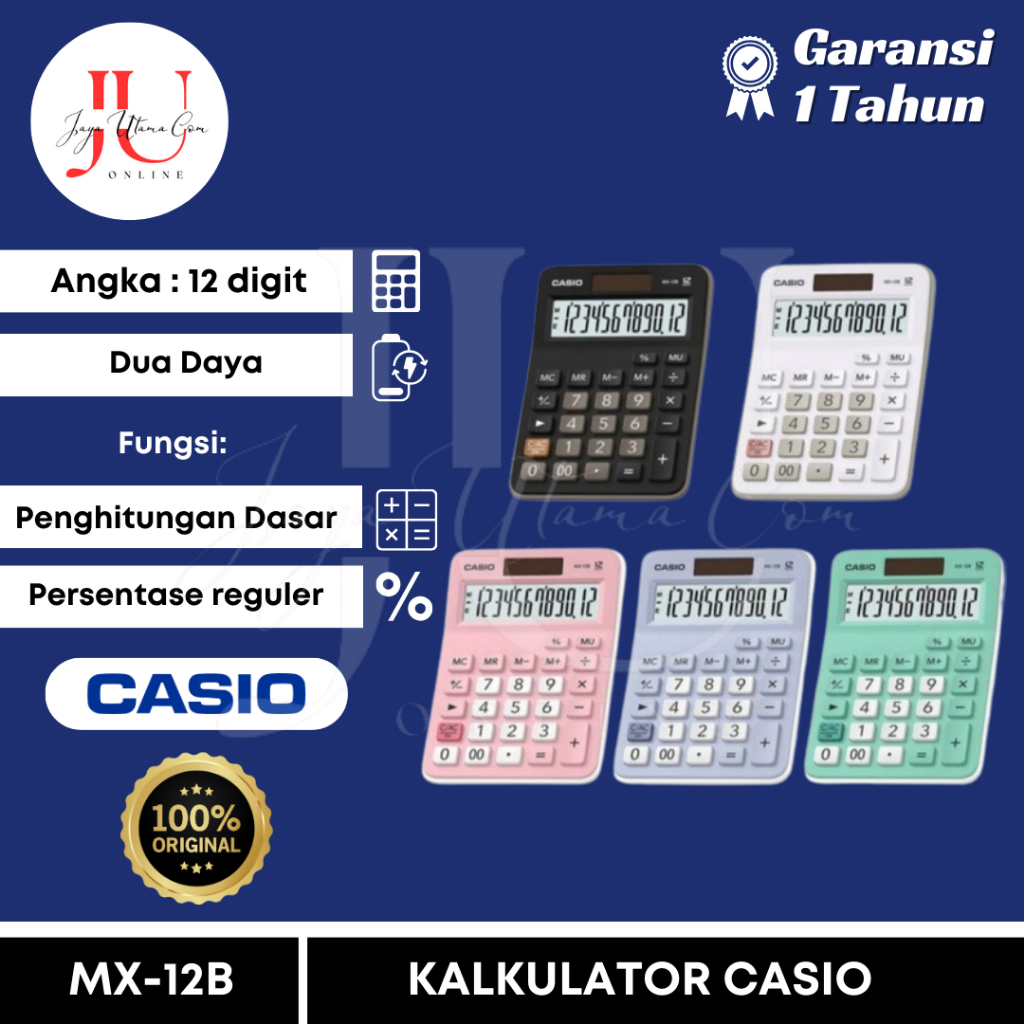 Jual Kalkulator Casio MX 12B Original | Shopee Indonesia