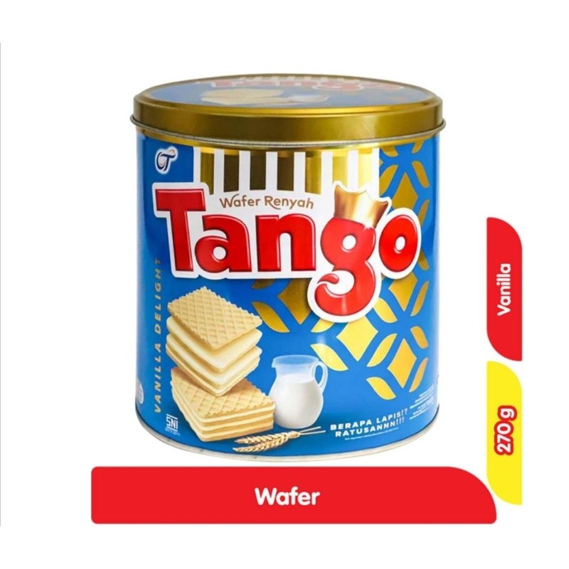 Jual Tango wafer renyah biskuit roti 270g coklat vanila | Shopee Indonesia