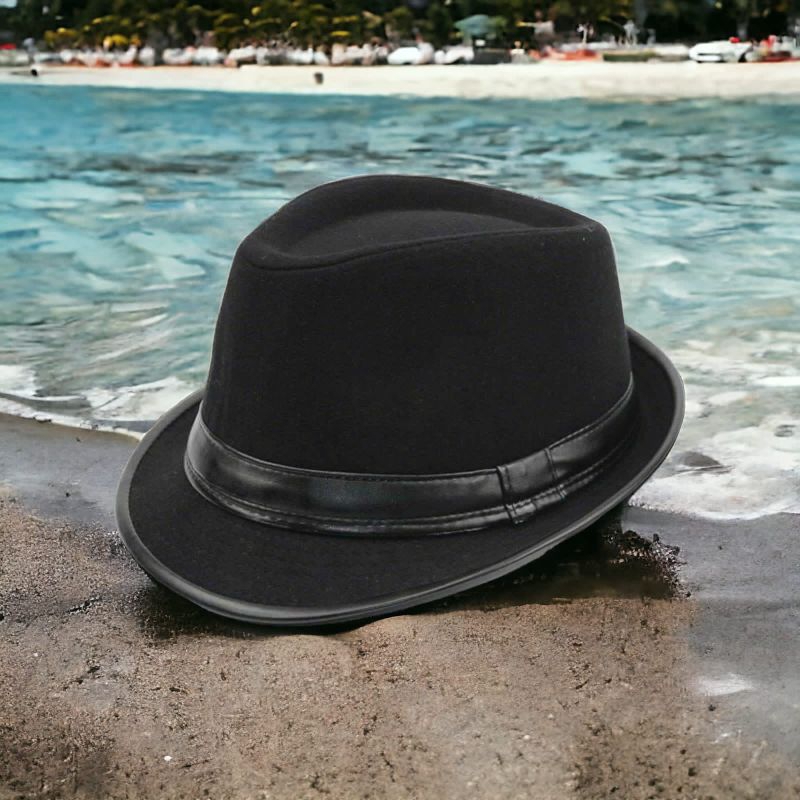 Jual TOPI FEDORA PRIA KULIT DOMBA ASLI/TOPI TOMPI | Shopee Indonesia