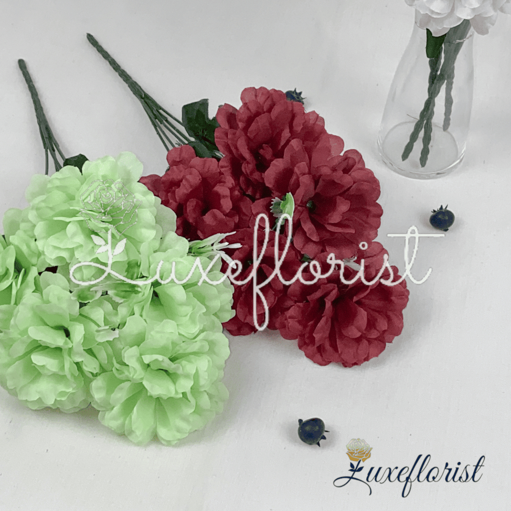 Jual Bunga Carnation OF Anyelir Cabang 5 Artificial Buatan Home Decor ...