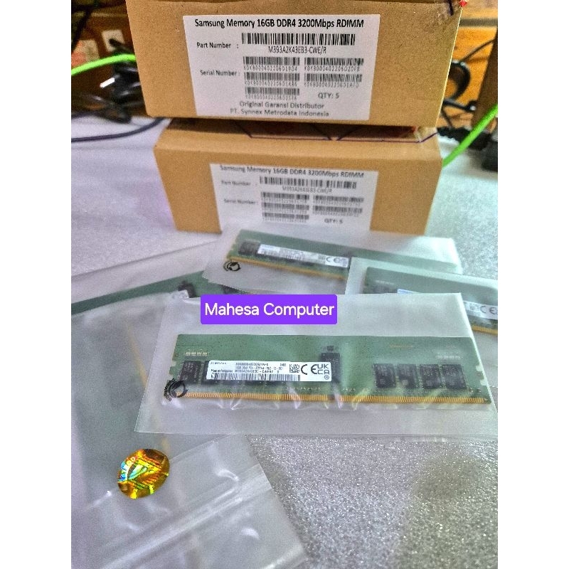 Jual SAMSUNG 16GB ECC RDIMM PC3200 DDR4 3200Mhz REG M393A2K40DB3-CWE ...