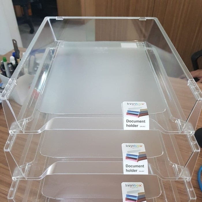 Jual Rak File Susun OA-2937 Shuter Letter Tray (Transparent White ...