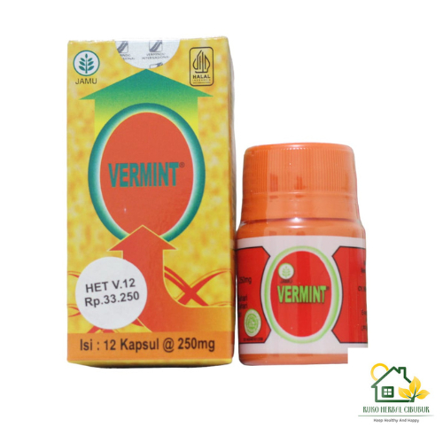 Jual VERMINT 12 Kapsul Original Kapsul Ekstrak Cacing Obat Tipes Typus ...