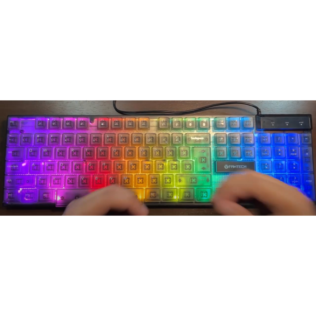 Jual KEYBOARD "BARU" gaming SHIKARI(FANTECH) RGB (membran) | Shopee ...